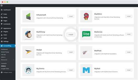 mailchimp integration with convertplus support themeco forum