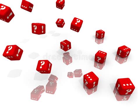 Questions And Answers Concept With Cubes Stock Illustration