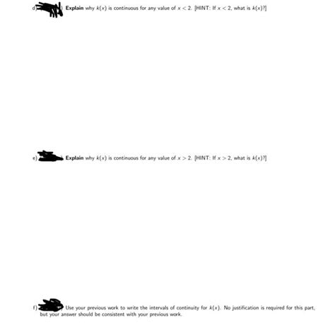 Solved Problem 4 Continuity Of A Piecewise Function For