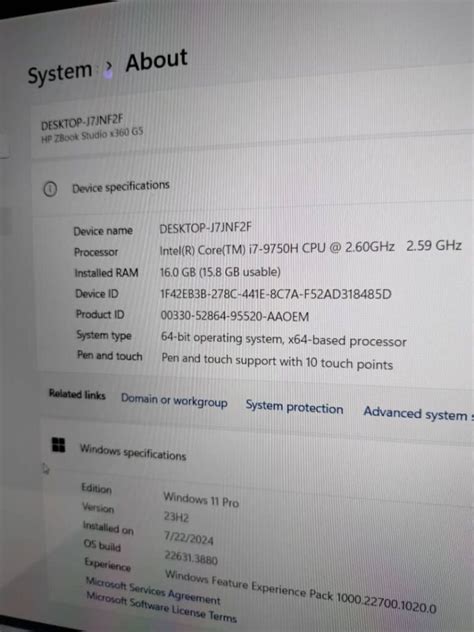 Hp Zbook Studio X G Th Gen Core I Gb Ssd Gbram