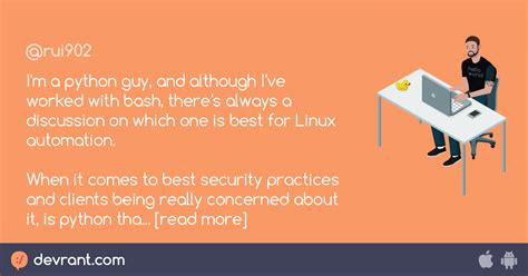 Python Vs Bash I M A Python Guy And Although I Ve Worked With Bash There S Always A