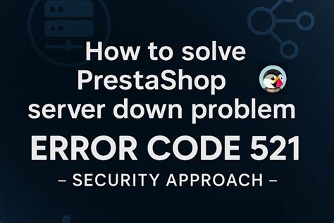 How To Solve Prestashop Server Down Problem Error Code 521 A