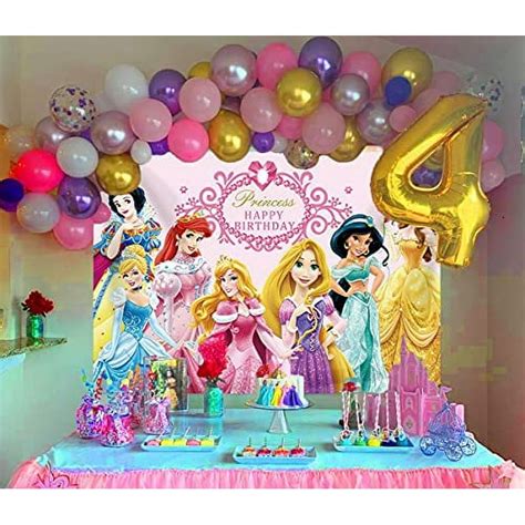 Princess Birthday Backdrop Princess Party Backdrop Backdrops For