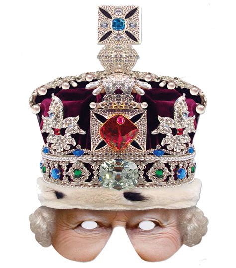 Queen Elizabeth II Royal Card Party Face Mask. In Stock Now with Free ...