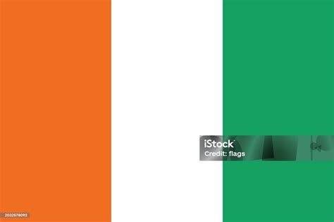 코트디부아르 국기 플래그 아이콘입니다 표준 색상 표준 크기 직사각형 플래그입니다 컴퓨터 일러스트레이션 디지털 일러스트레이션 벡터 일러스트 레이 션입니다 갈색에 대한 스톡