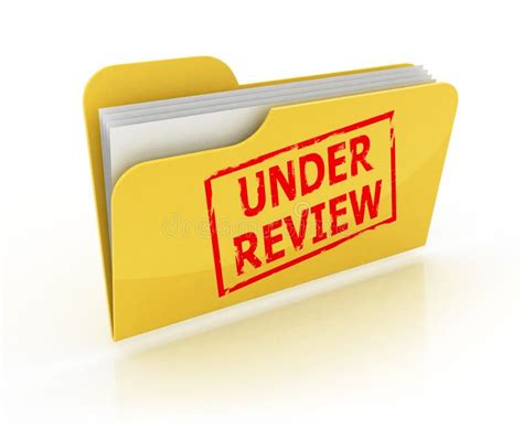 under review folder icon stock illustration illustration of isolated