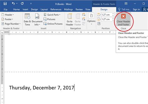 MS Word Tutorial Insertion Of Header And Footer