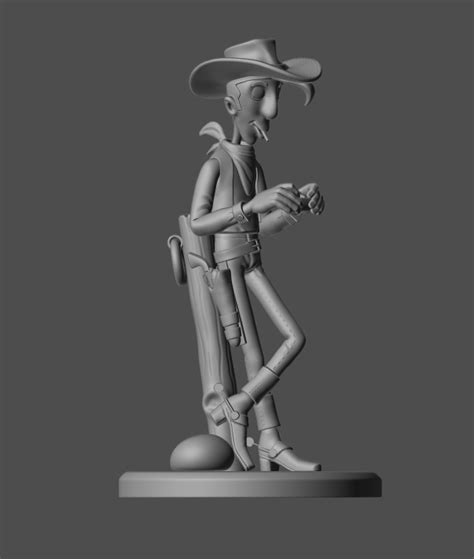 Stl File Lucky Luke・3d Printing Model To Download・cults