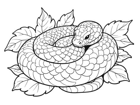 16 Desenhos De Cobra Para Colorir