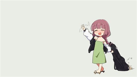 Wallpaper Bocchi The Rock Anime Girls Kikuri Hiroi Minimalism