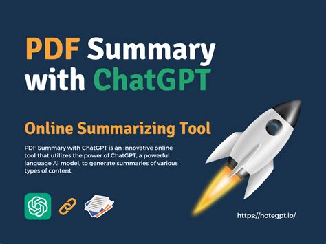 PDF Summary With ChatGPT Online Summarizing Tool