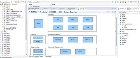 rtos tms320f28027f xdc cfg sourcedir build of generated source