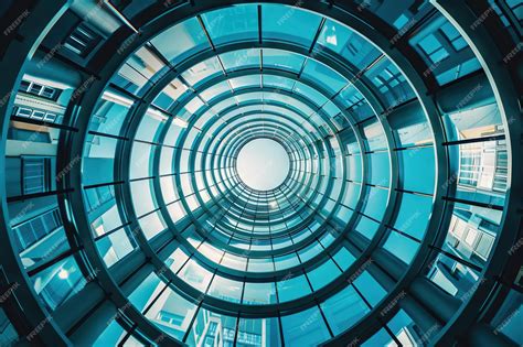 Premium Photo Abstract Modern Architecture With Concentric Geometric Patterns