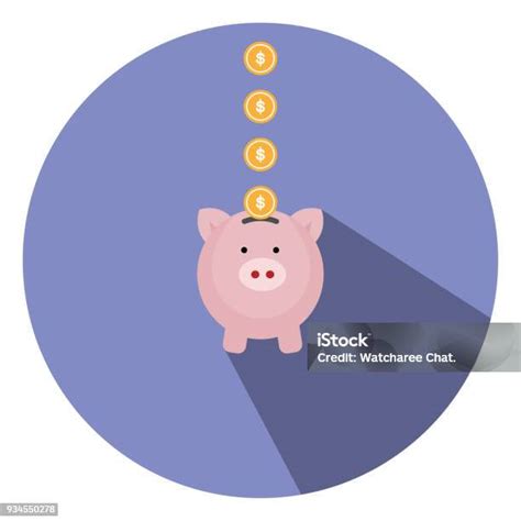 그림 앞에 분홍색 돼지 저금통과 돼지 저금통을 묘사 한다 이미지 미디어를 사용할 수 있습니다 개념에 대한 스톡 벡터 아트 및 기타 이미지 Istock