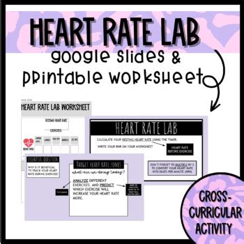 HEART RATE LAB By Hey Girl Hay TPT
