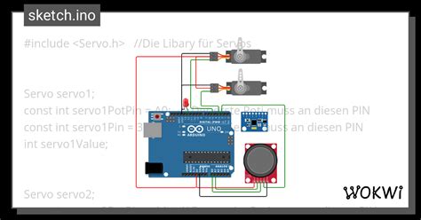 Joystick Servos Wokwi ESP32 STM32 Arduino Simulator