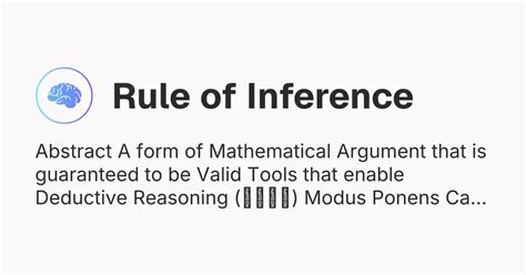 Rule Of Inference 推理规则