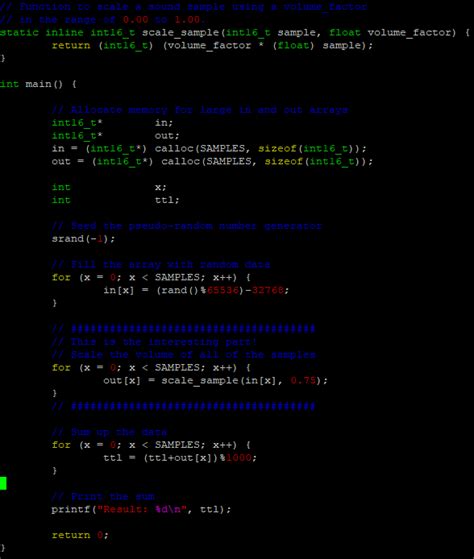 Algorithm Selection For Adjusting The Volume Of Pcm Audio Samples Spo600