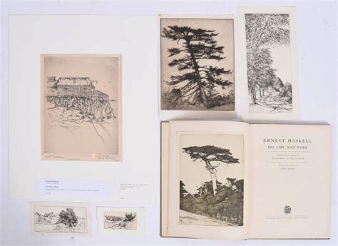 Ernest Melchert And Ernest Haskell Five Etchings Auction