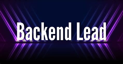 Amly K A On Linkedin Backendlead Backend Restfulapi Nodejs