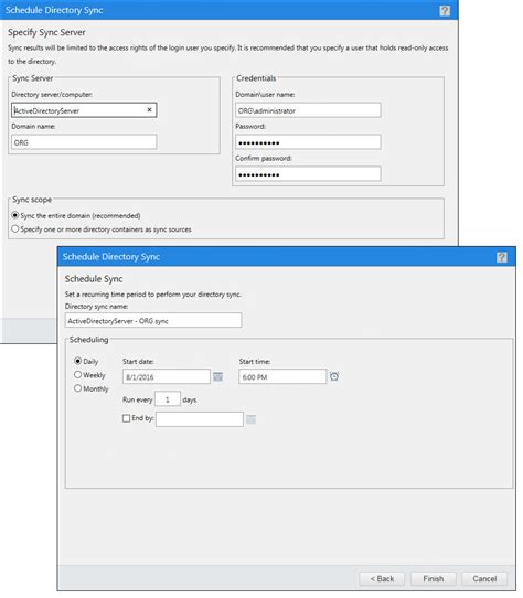 Synchronize With Active Directory