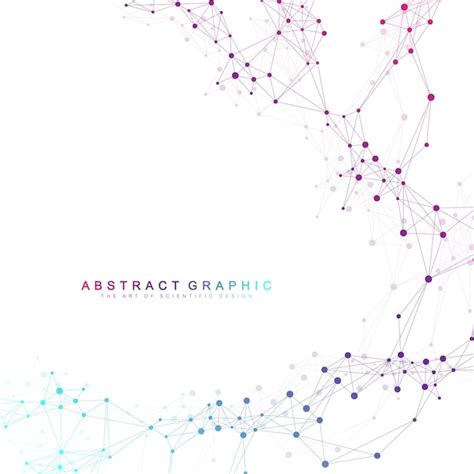 구조 분자 및 통신 Dna 원자 뉴런 의학 과학 기술 화학 벡터 일러스트 레이 션에 대 한 과학적인 분자 배경 프리미엄 벡터