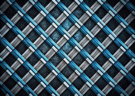 Captivating Blue And White Geometric Design A Mesmerizing Interlocking