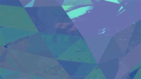 Abstract Low Poly Triangular Crystalline Background Loop Animation Hd Moving And Reflection