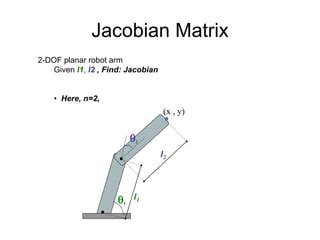 Fundamentals Robotics Jacobian Part1 Ppt