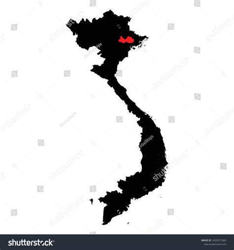 Bac Giang Province Highlighted On Vietnam Stock Vector Royalty Free
