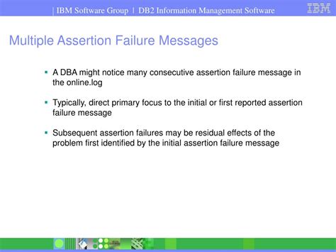 Ppt Ibm Informix Dynamic Server Problem Determination Assertion