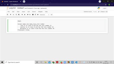 Reading Output Python Central