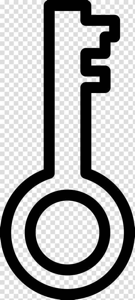 Free Key Outline Password Interface Symbol Inside A Circle Svg Png Icon Nohat Cc