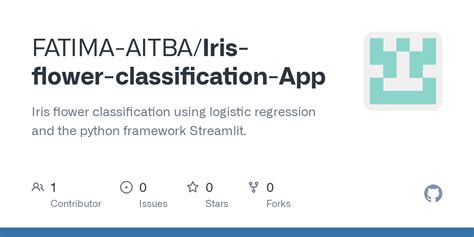 Github Fatima Aitbairis Flower Classification App Iris Flower Classification Using Logistic