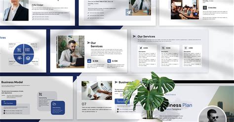 Шаблон презентации бизнес плана Шаблоны презентаций Включая анализ и доклад Envato