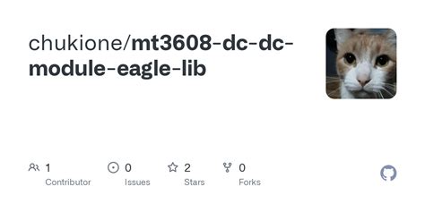 github chukione mt3608 dc dc module eagle lib