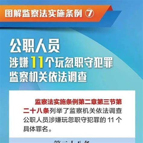 图解监察法实施条例丨公职人员涉嫌11个玩忽职守犯罪 监察机关依法调查 刘艳华