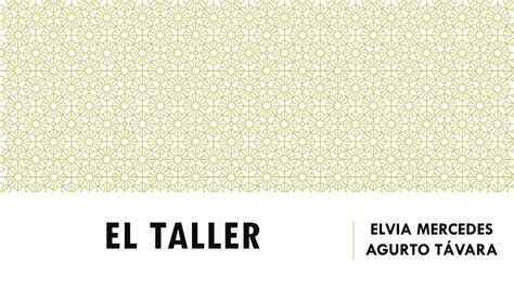 EL TALLER Ramirez Romero Tania Lisbeth UDocz