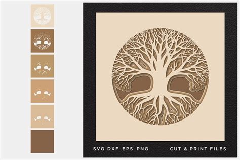Tree Of Life Svg Cut File Mandala Multilayer