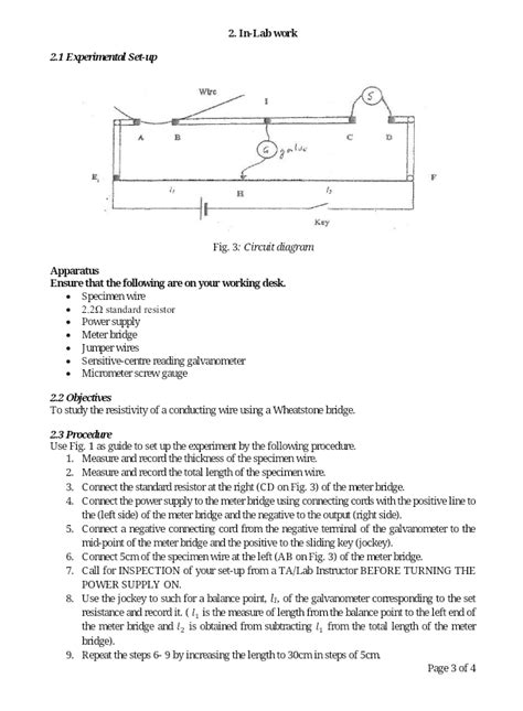 Solved 2 In Lab Work 2 1 Experimental Set Up Wire B D Chegg Com