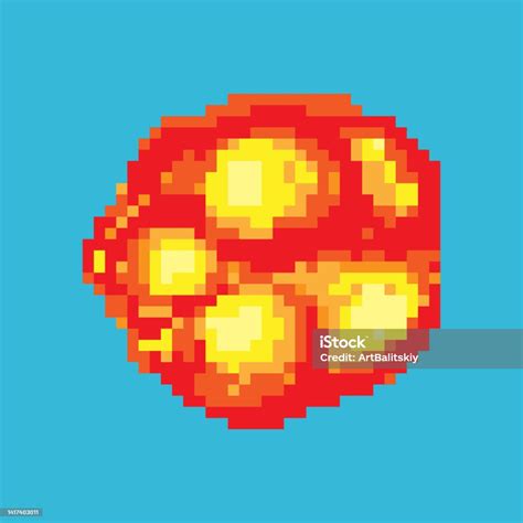 만화 붐 불꽃 뱅 버스트는 다이너마이트를 연기로 폭발시킵니다 릿 매치와 모닥불 디지털 아이콘 애니메이션 프로세스 단계 8에 대한 스톡 벡터 아트 및 기타 이미지 Istock