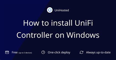 Installing Unifi Controller On Windows