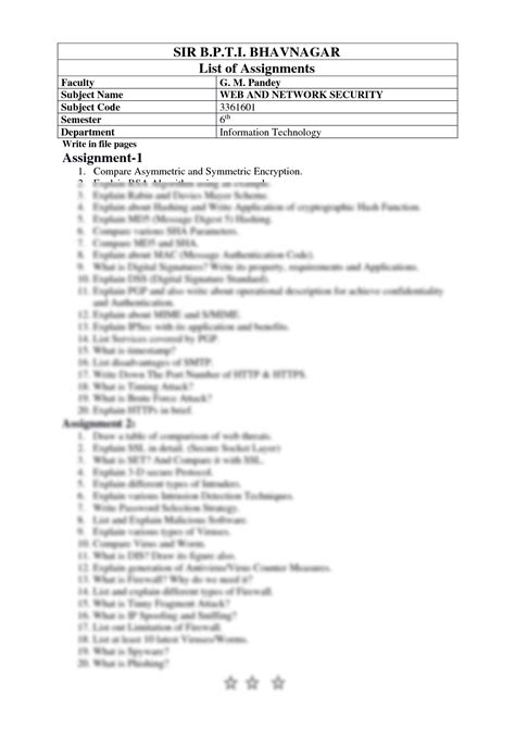 SOLUTION Web And Network Security Question Paper Studypool