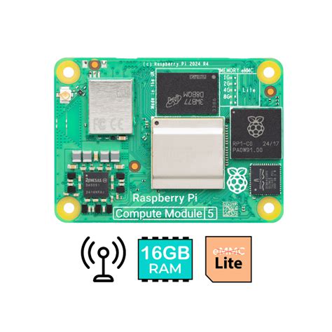 Raspberry Pi Compute Module 5 Wireless Chọn Ram Và Emmc