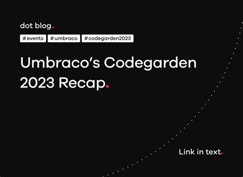 Dotcontrol On Linkedin Codegarden2023 Codegarden Umbraco
