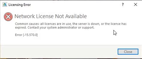 Network License Not Available When Running Autodesk Product While Off Line With Borrowed License