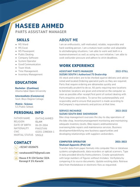 Resume Haseeb Pdf Computing Information Technology