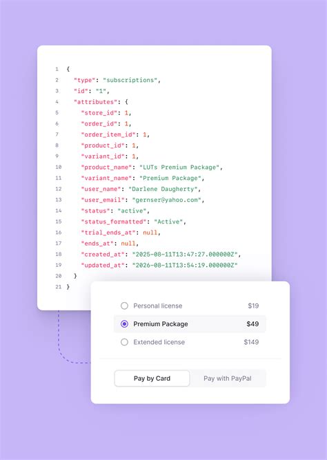 checkout overlays lemon squeezy