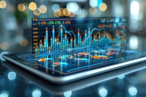 Data Analysis Concept On Tablet Business Performance Analysis Stock Image Image Of Generated