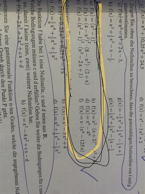 Mathefragen De Nullstellen Von Polynom Funktionen
